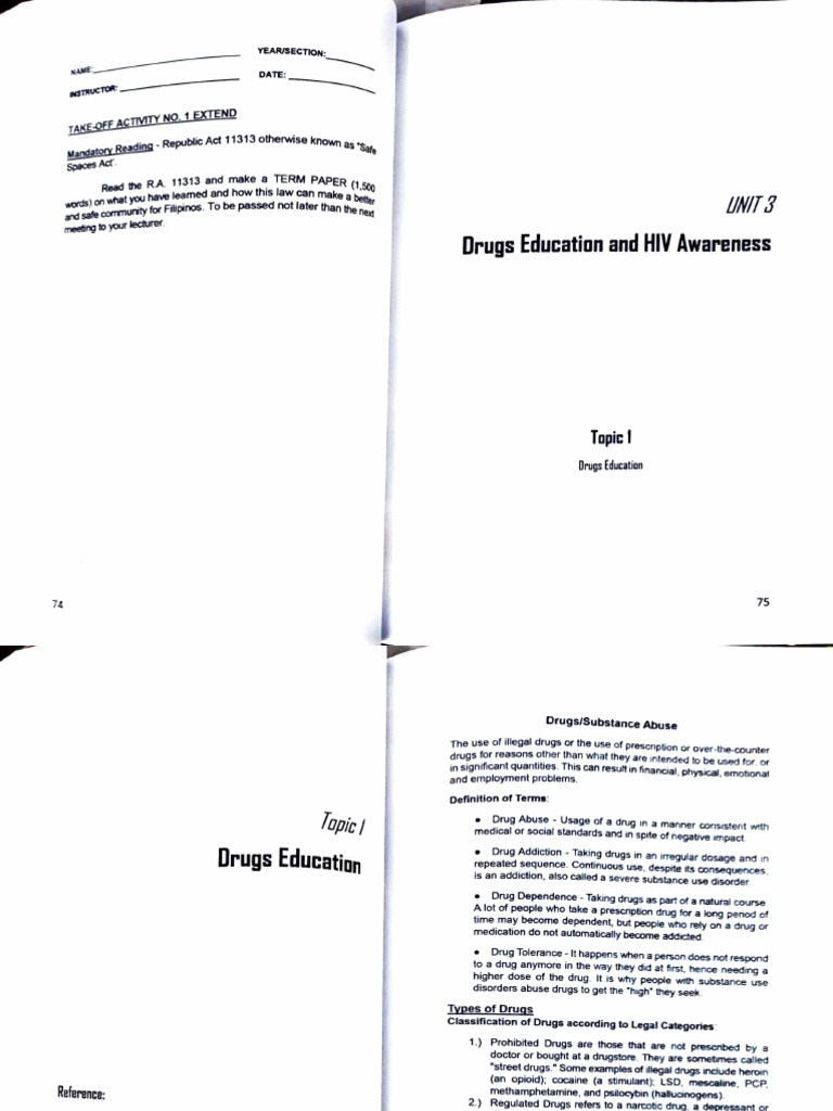 Drugs Education | PDF | Infection | Hiv/Aids