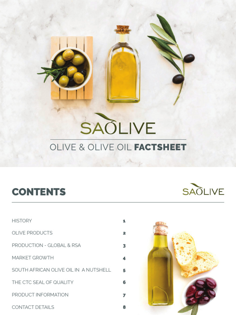 SA Olive Factsheet | PDF
