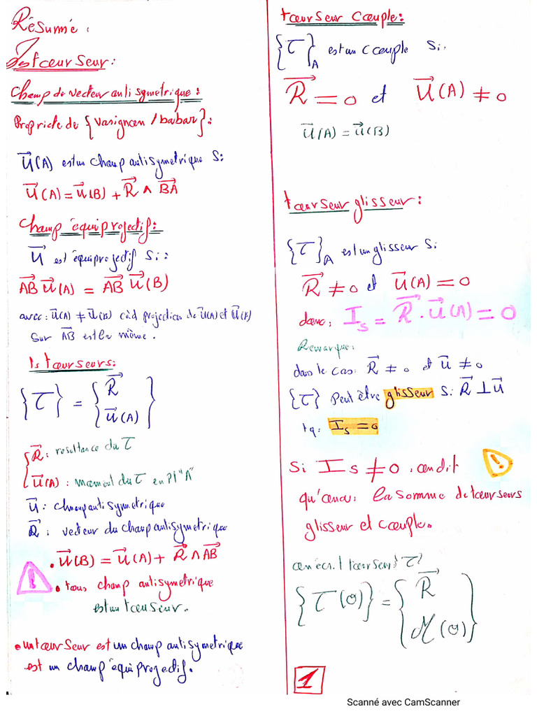 Résumé 4 Mécanique Du Solide SMP3 | PDF