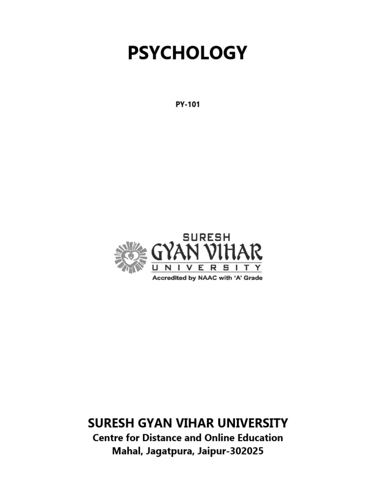 Py-101 - Basic Psychology Process - (Pgs 1-124) - Apr.22 | PDF