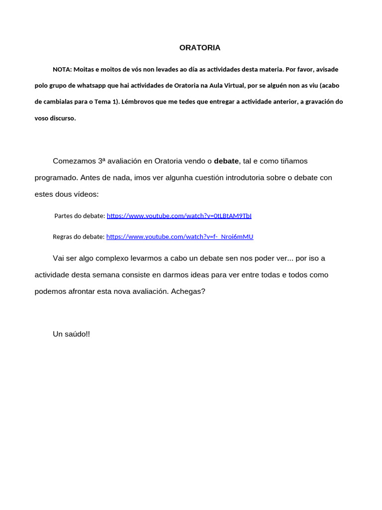 Act. 3 Oratoria. | PDF