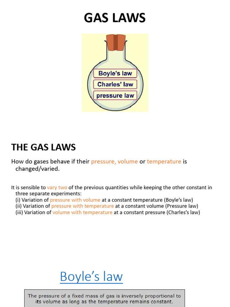 THE GAS LAWS | PDF