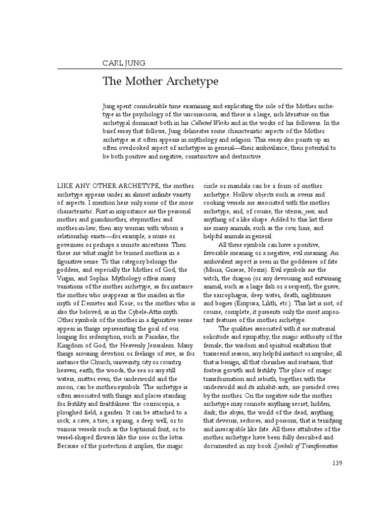 Exploring the Mother Archetype | PDF