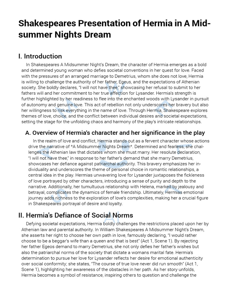 shakespeares-presentation-of-hermia-in-a-midsummer-nights-dream | PDF