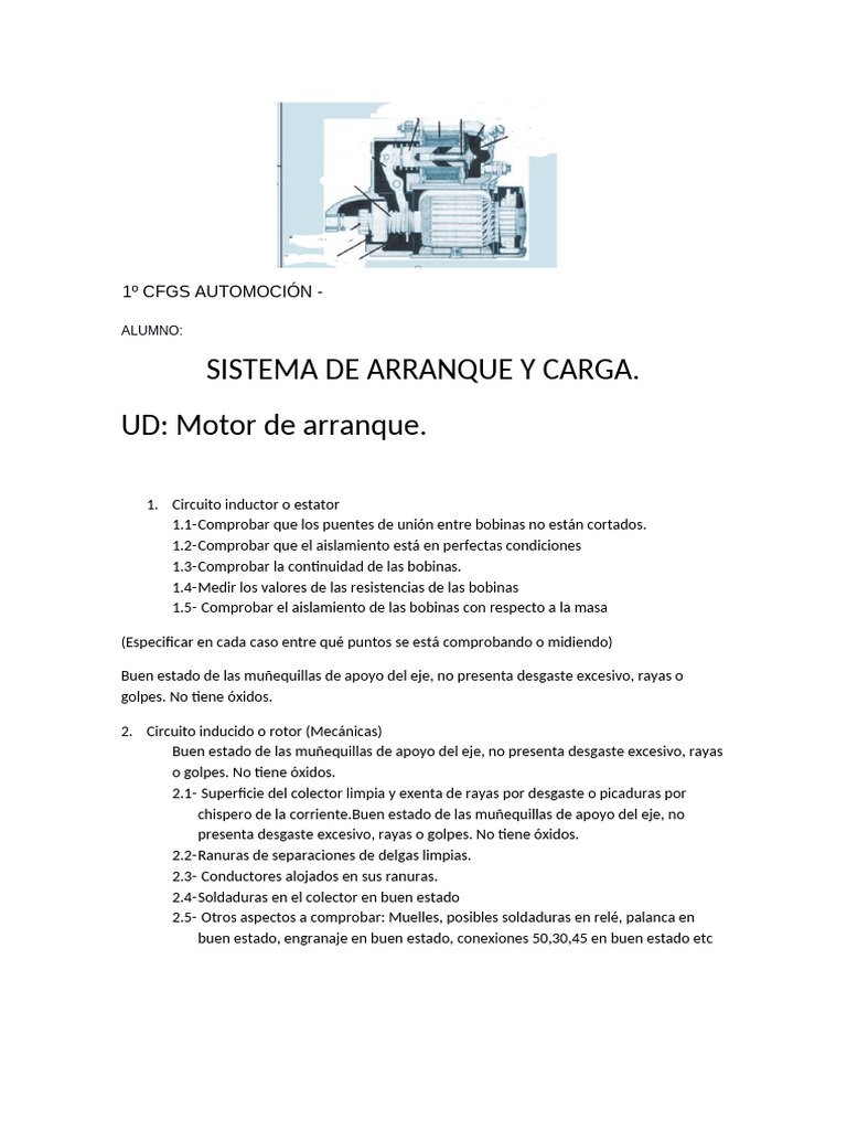 Parte 2 Practica Motor Arranque | PDF