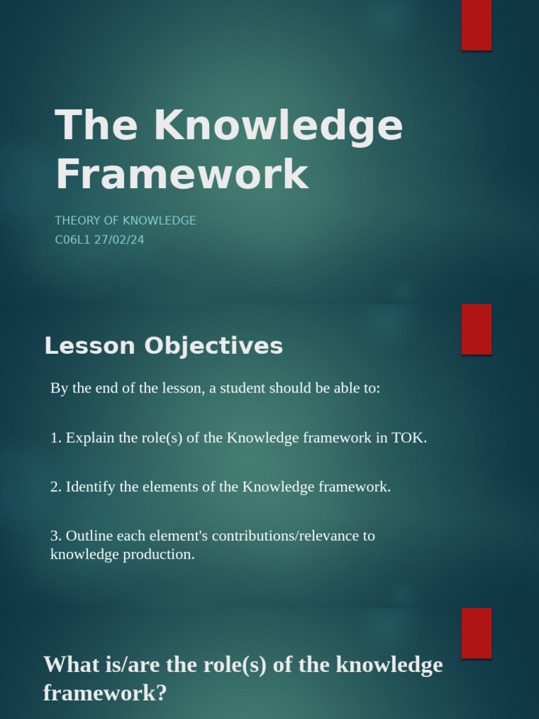 The Knowledge Framework | PDF