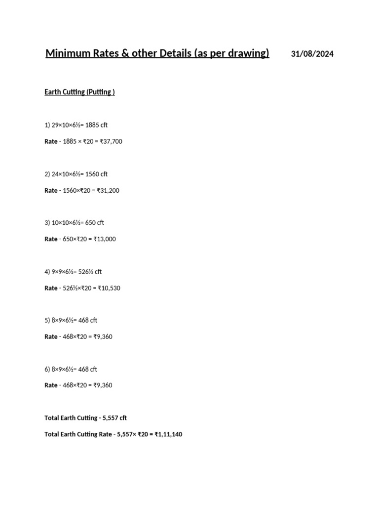Earth Cutting Etc | PDF