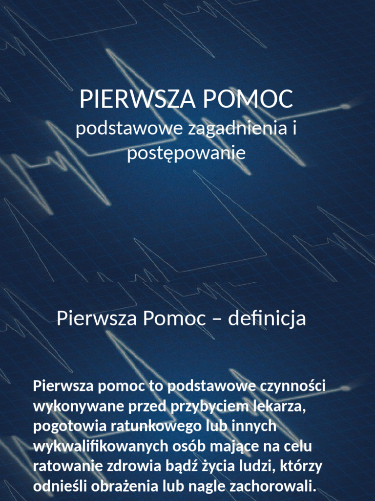 Pierwsza Pomoc | PDF