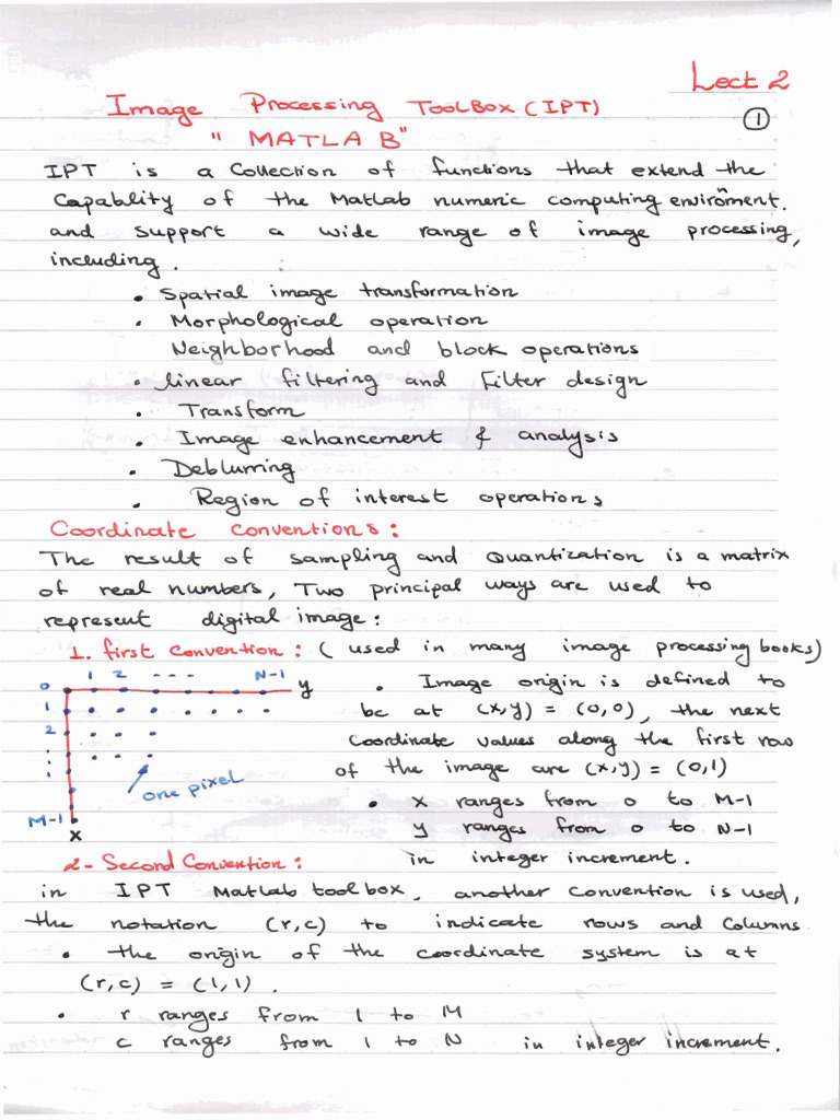 Lecture 3 Image Processing Toolbox Matlab | PDF