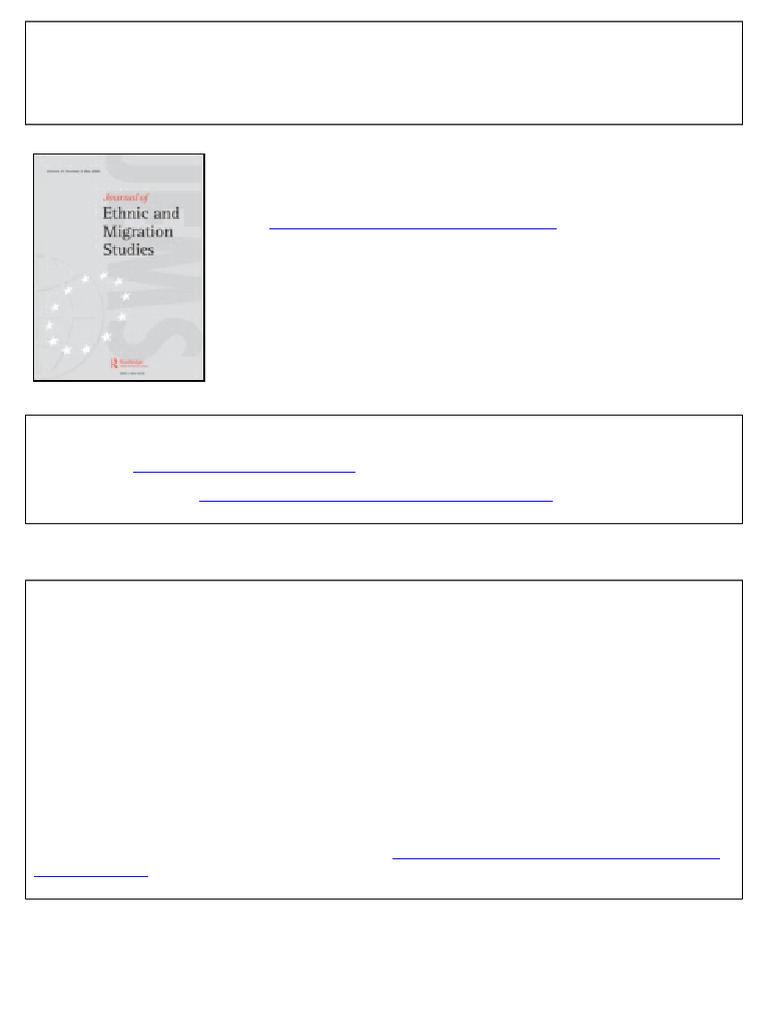 Barak Kalir - Moving Subjects, Stagnant Paradigms (2013) | PDF