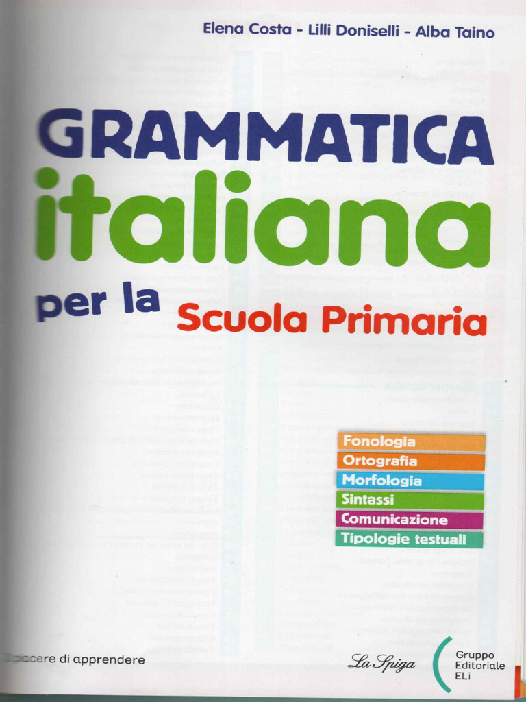 Livro Grammatica Italiana | PDF
