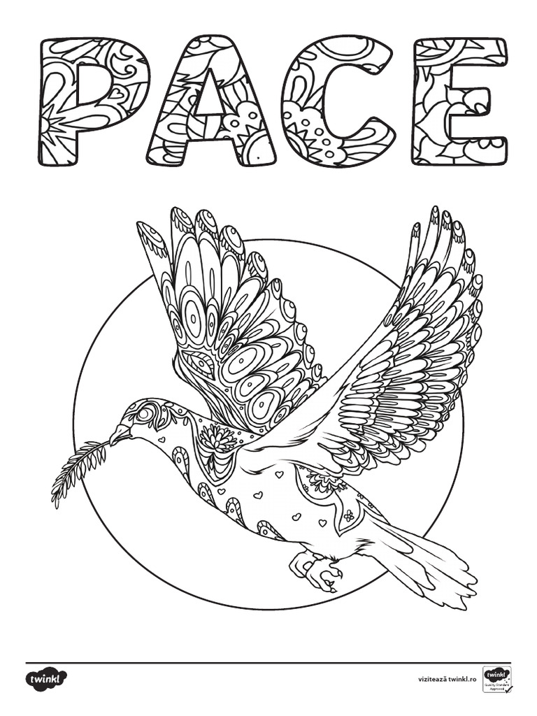 Ziua Internationala A Pacii Porumbelul Pacii Desene de Colorat ...