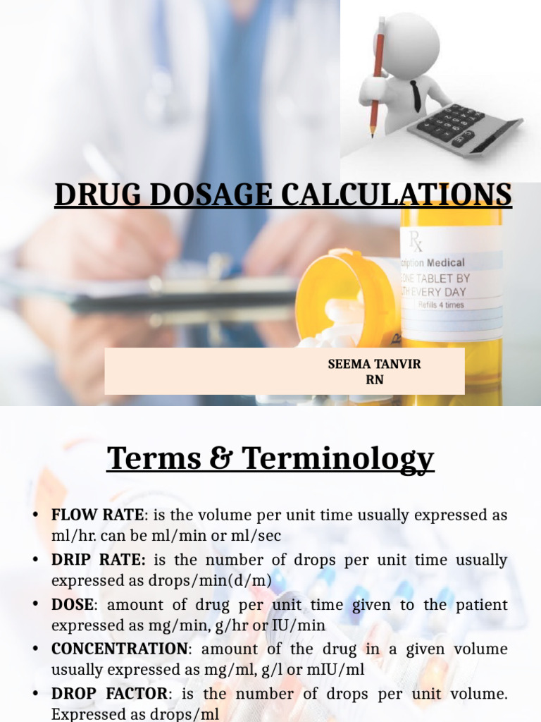 Drug Calculations | PDF | Litre | Tablespoon
