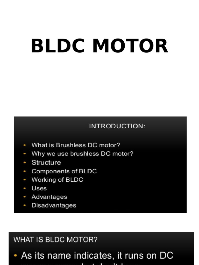 BLDC Motor | PDF