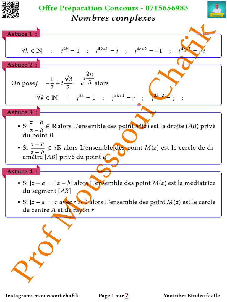 Astuces Complexes | PDF