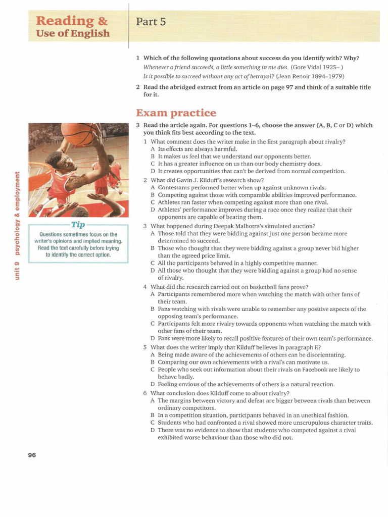 MCQ. Practice 2 - READING 5 | PDF