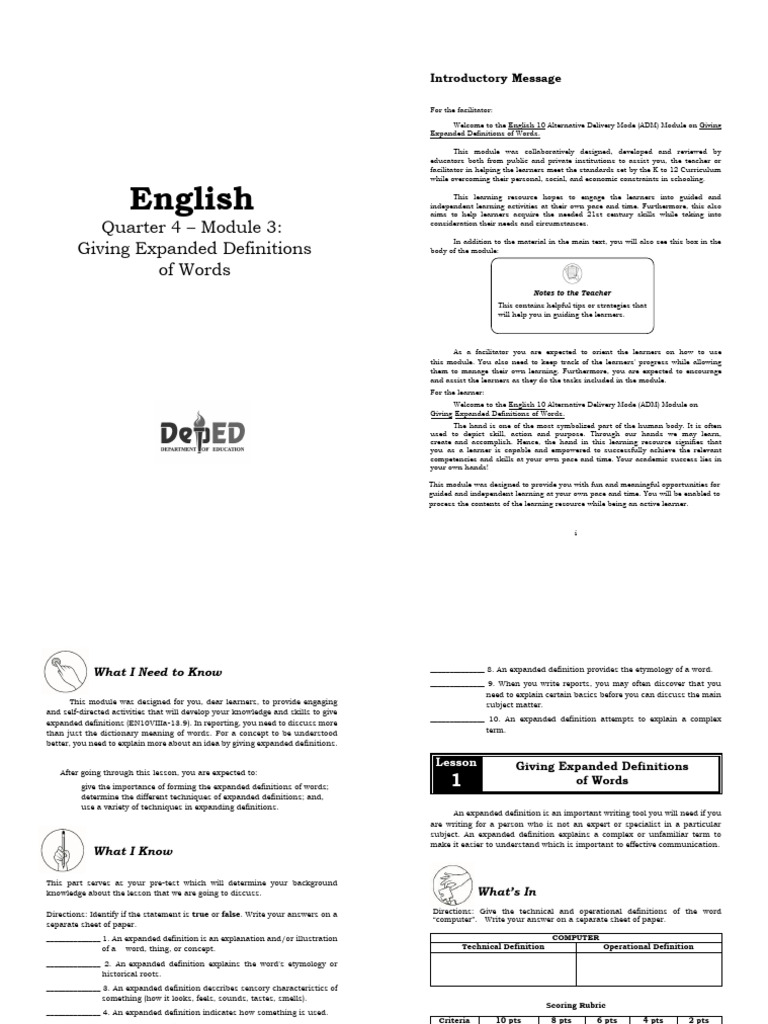 Eng10 Q4 Mod-3 | PDF