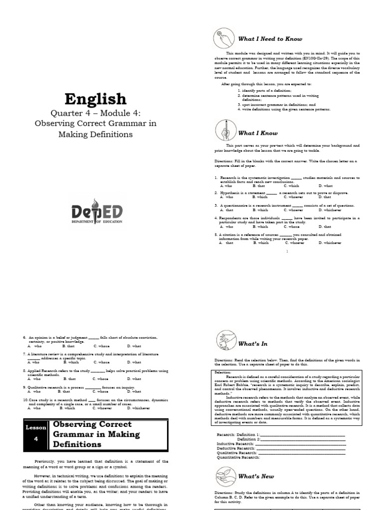 Eng10 Q4 Mod-4 | PDF