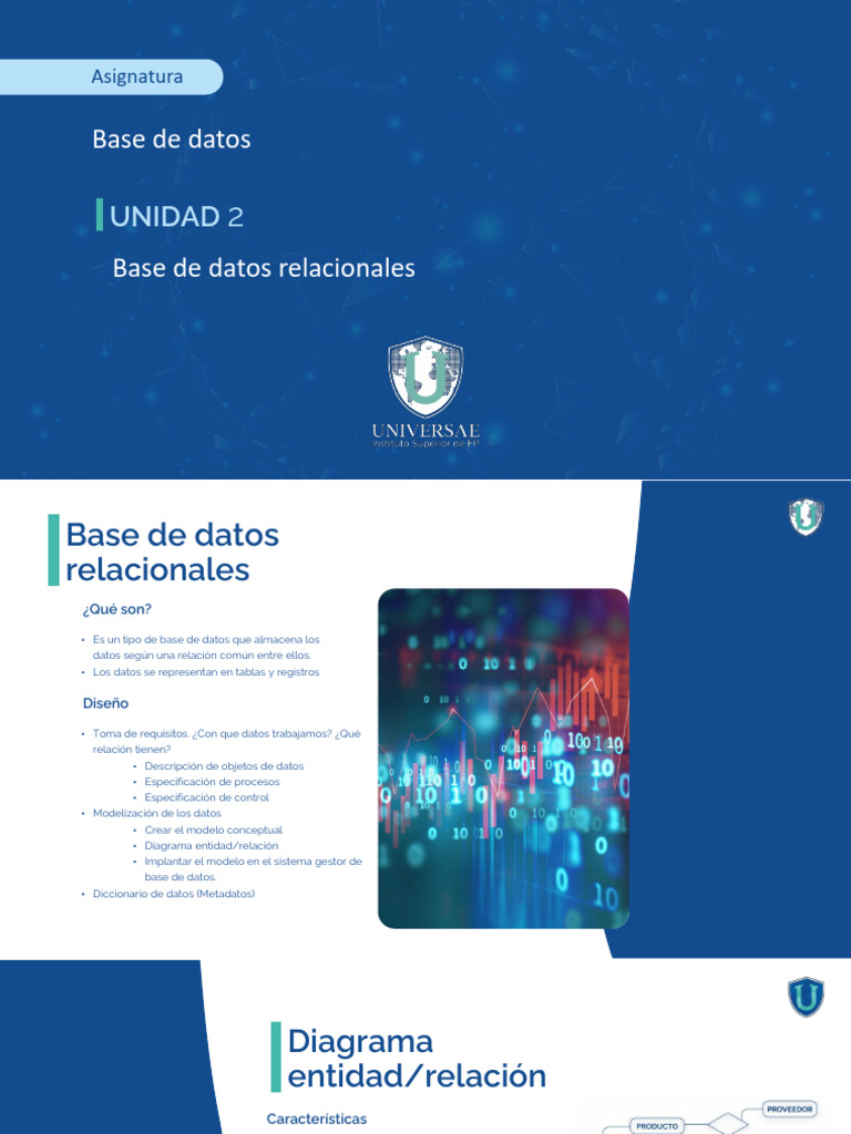 U2 Base de Datos Relacionales | PDF