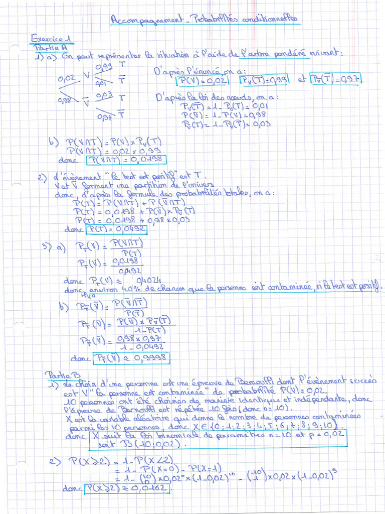 Corrige Accomp Prob Cond Oct17 TS | PDF
