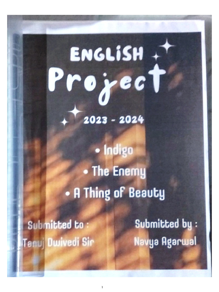 Class 12th English Project | PDF