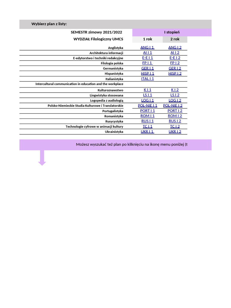 FILO Plan Zima 24 25 Strona | PDF