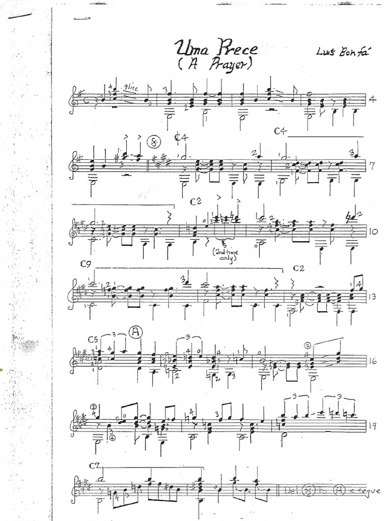 Luiz Bonfa - Uma Prece - 1 | PDF