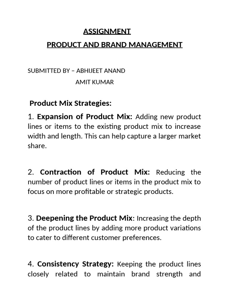 Assignment P & BM | PDF