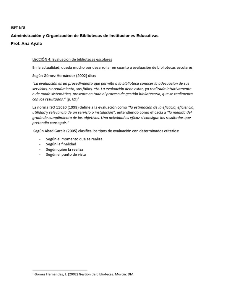 Lección 4 y TP4 | PDF