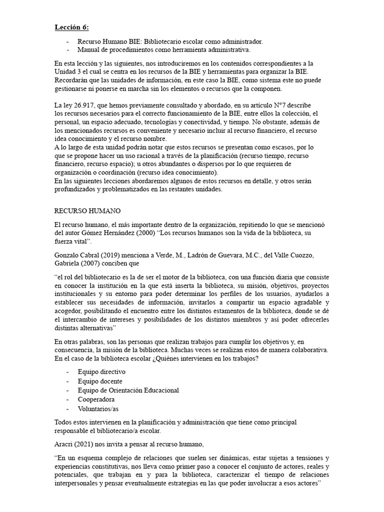 Lección 6 | PDF