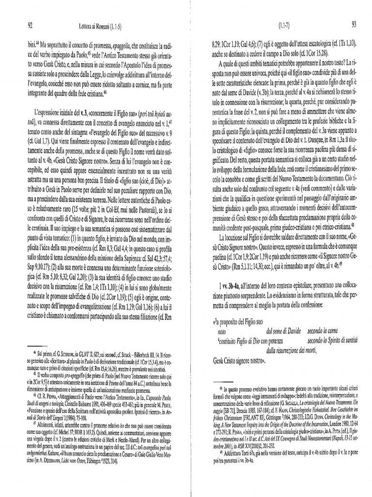 Lettera Ai Romani 1-5 (R. Penna) - 47-51 | PDF