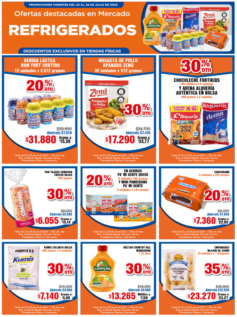 Alkosto Separata Digital Mercado Refrigerados 22jul2023 | PDF | Unidades de medida | Metrología