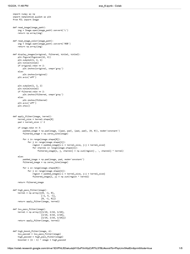 Exp - 6.ipynb - Colab | PDF