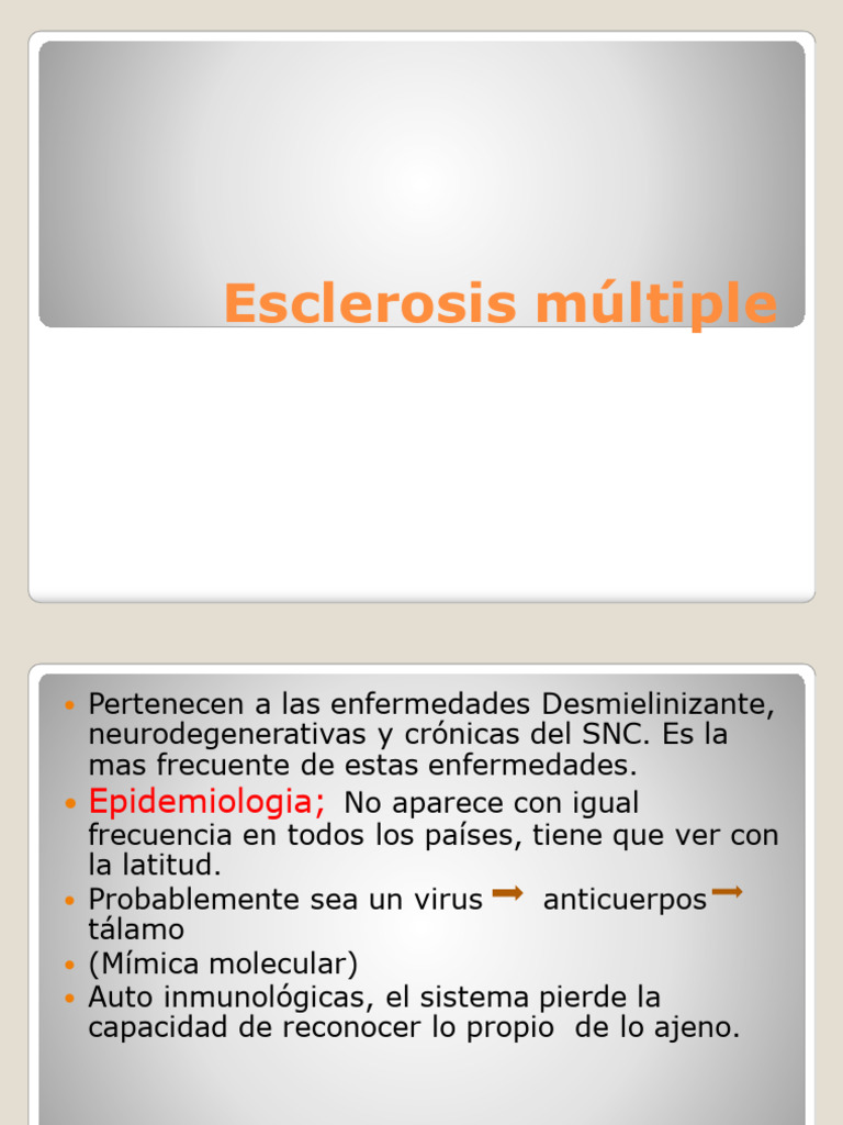 Esclerosis Multiple | PDF