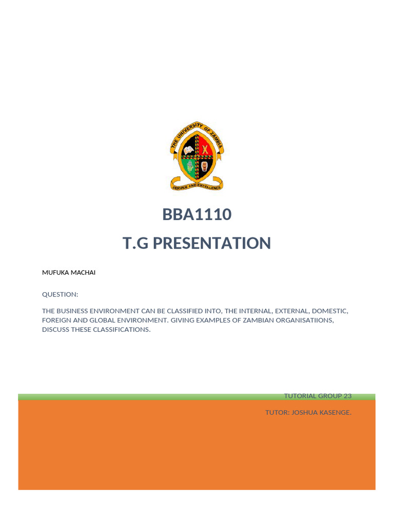 Bba Presentation Classifications | PDF