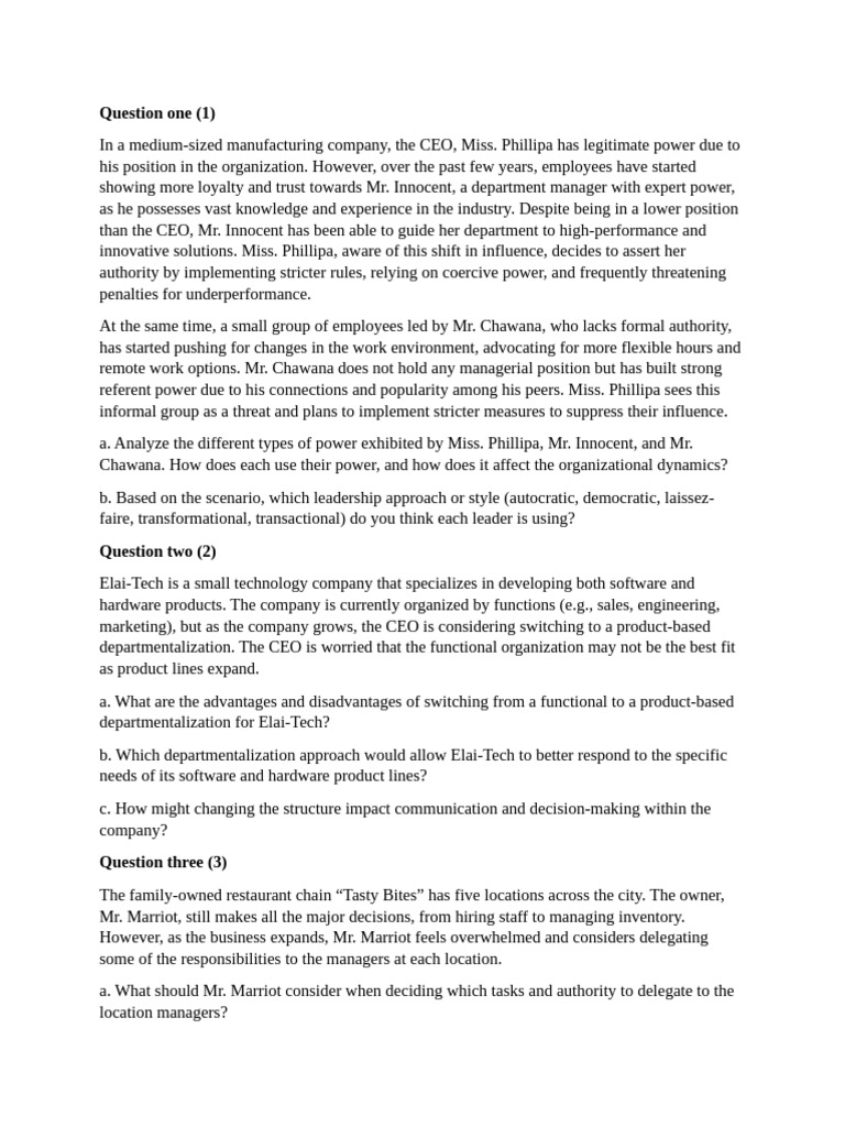 BBA 1110 Tutorial Sheet 4 | PDF