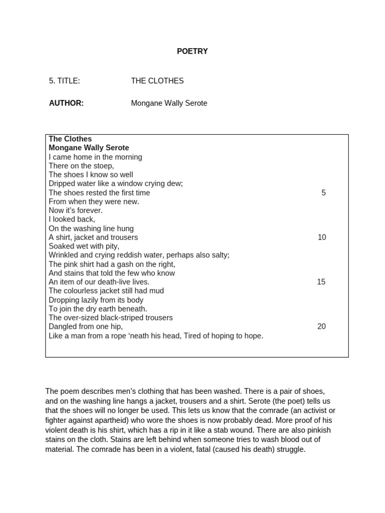 English Grade 10 Notes For p2 | PDF