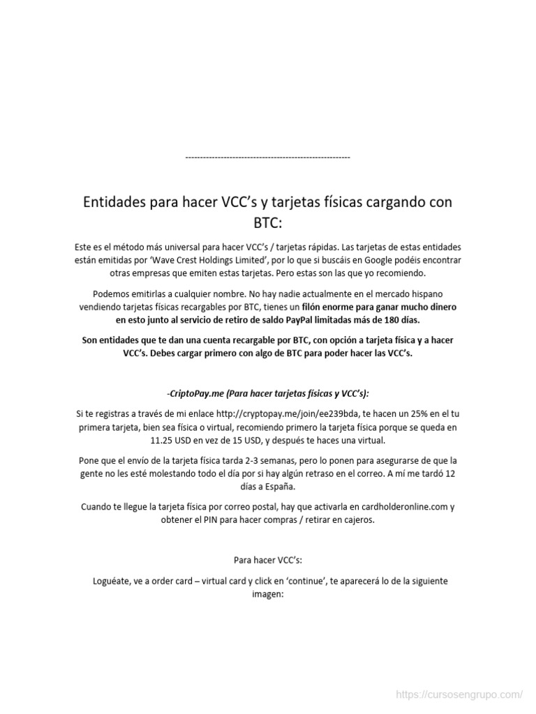guía aprende a crear vcc y tarjetas | PDF