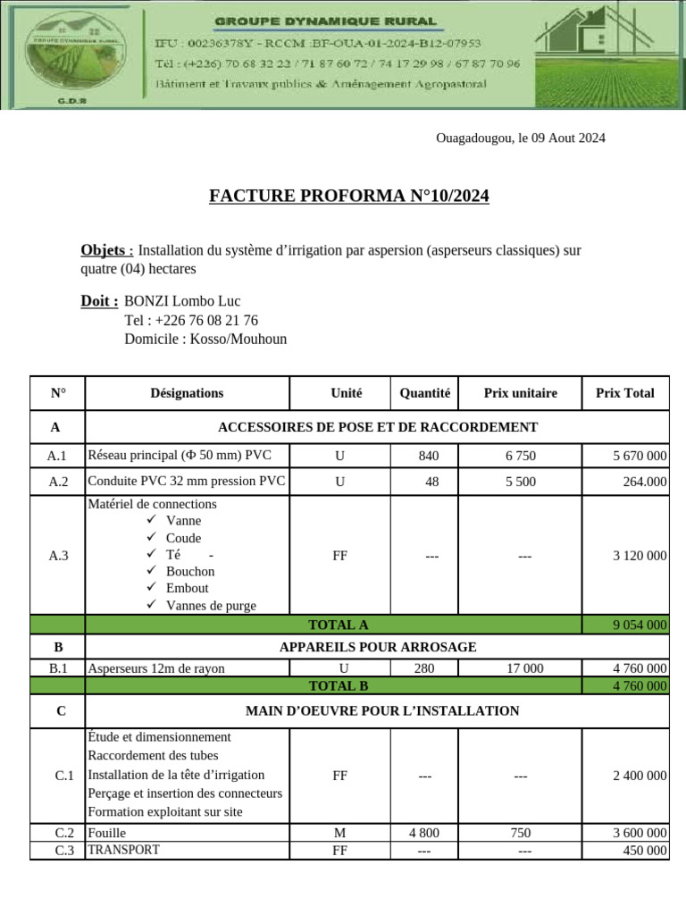 Facture vo | PDF