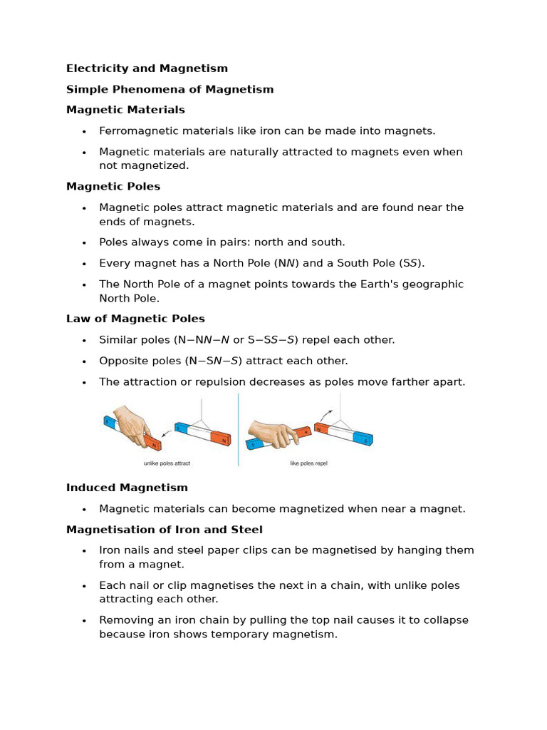 Electricity and Magnetism | PDF