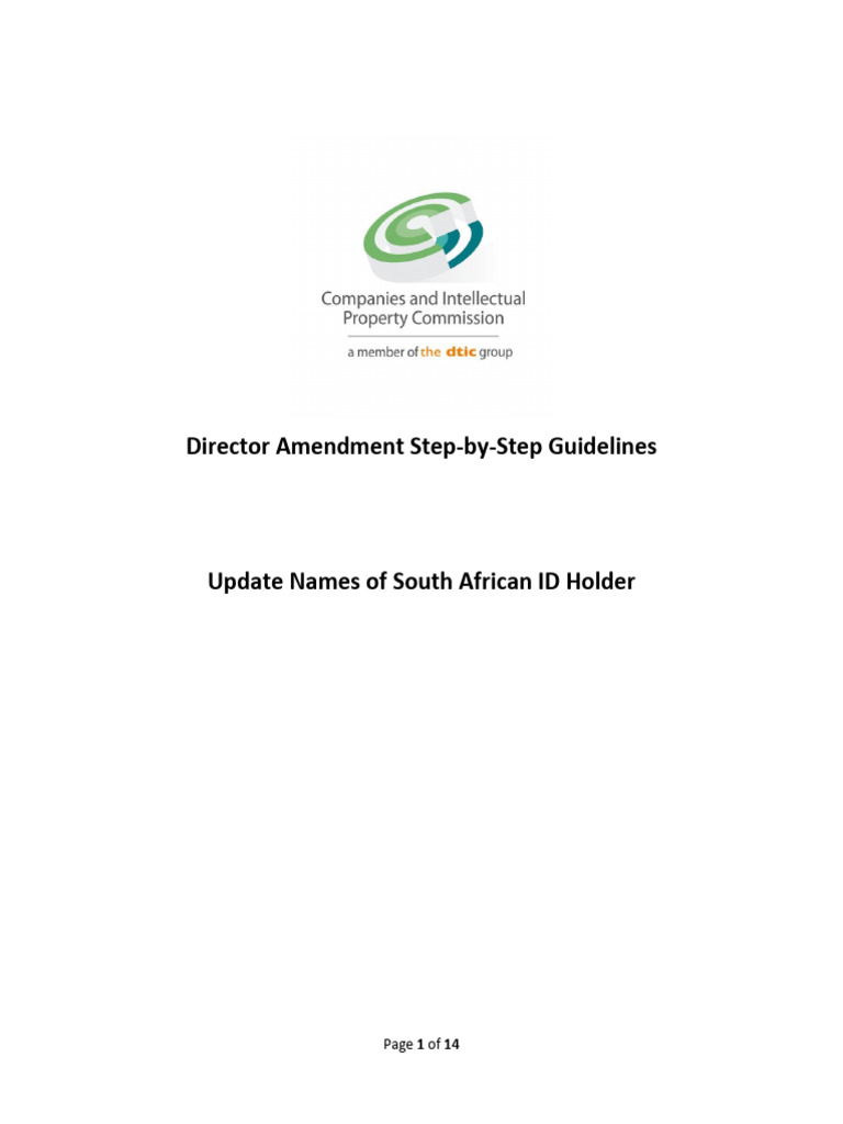 Directors Amendment Step by Step Automated Update ID Name | PDF ...
