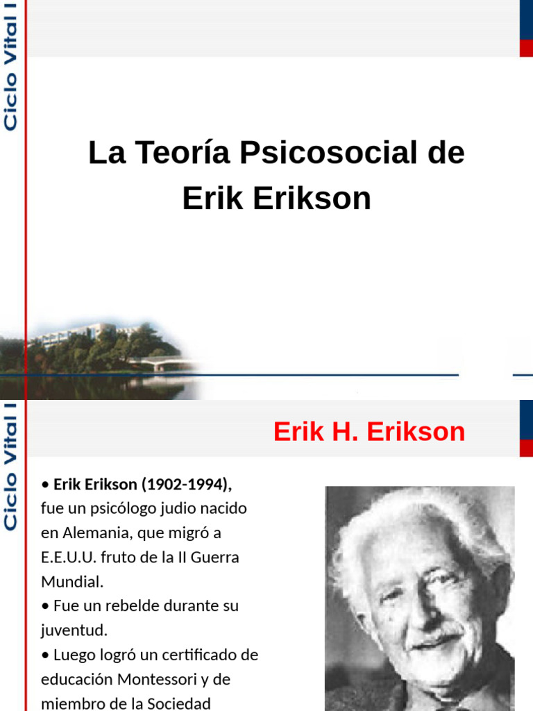 La Teoria Psicosocial de Erik Erikson | PDF