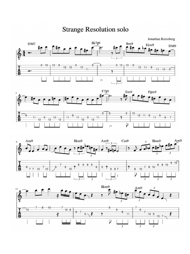 Strange Resolution Solo | PDF