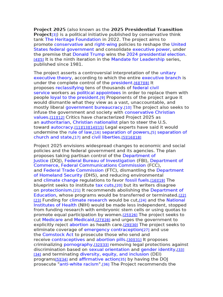 Project 2025 | PDF