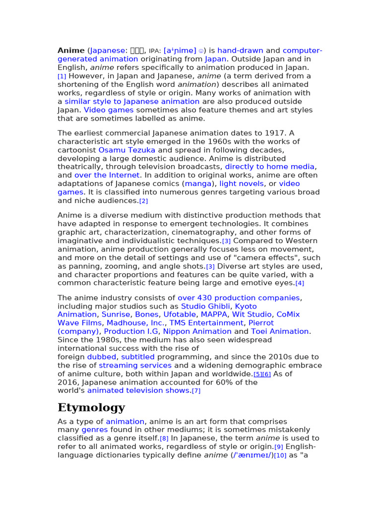 Anime Invention | PDF