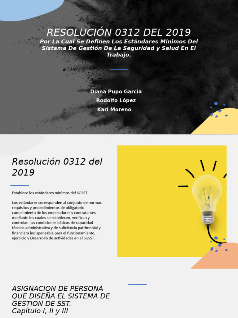 Resolución 0312 Del 2019 | PDF