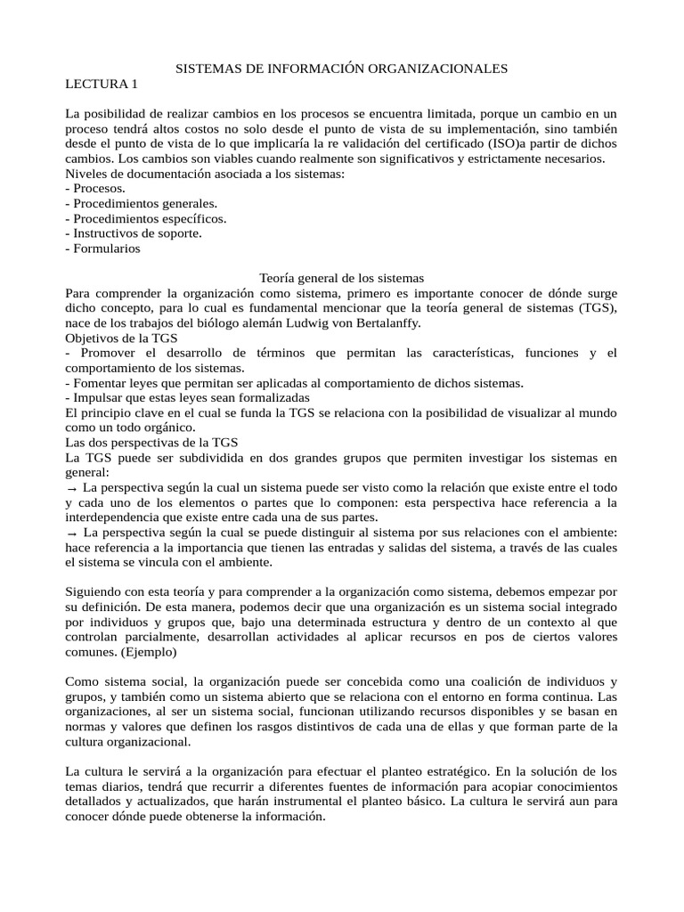 Sistema de Informacion m1-m2 | PDF