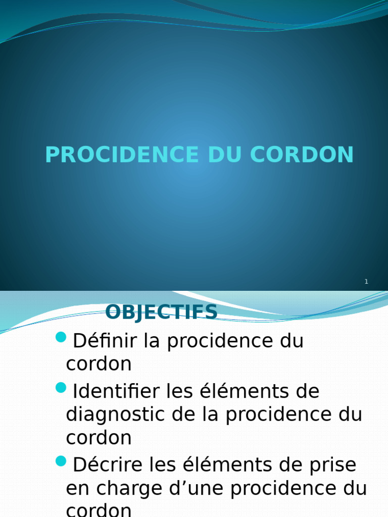 Procidence Du Cordon | PDF