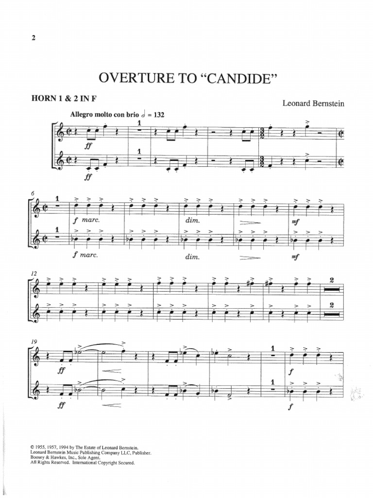 Bernstein Candide HR 1, 2 | PDF