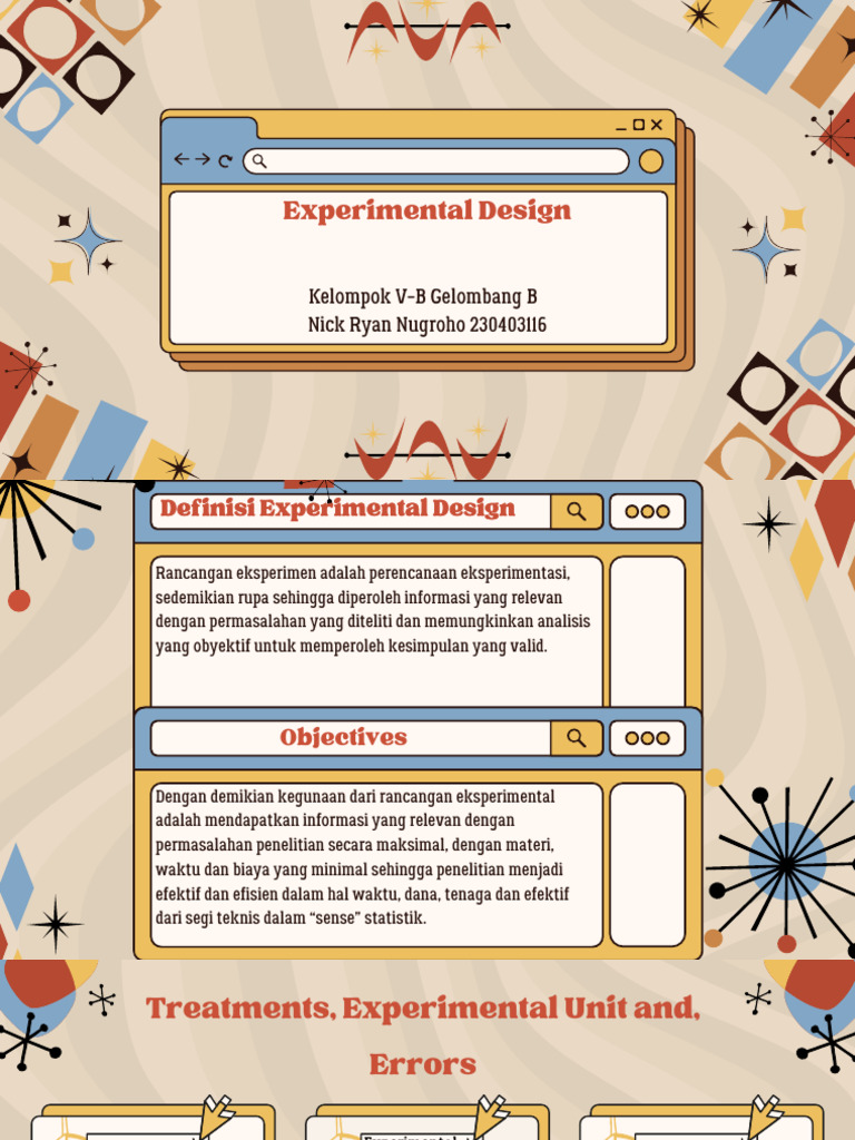 EXPERIMENTAL DESIGN PRESENTATION | PDF